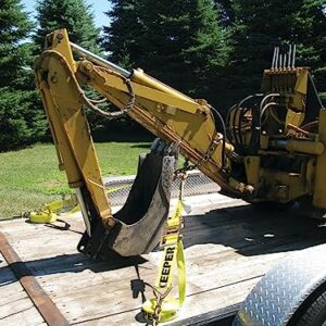 KEEPER - 3" x 30' Heavy Duty Ratchet Tie-Down with Chain End and Grab Hook - 5,000 lbs. Working Load Limit and 15,000 lbs. Break Strength