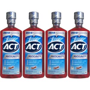 ACT Anticavity Fluoride Rinse Cinnamon 18 oz (Pack of 4)