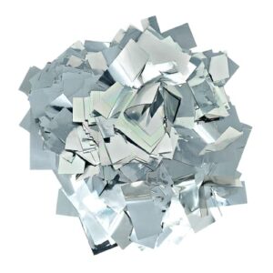 ultimate confetti shiny silver metallic bulk confetti bag, includes 1 pound bag confetti | great for celebrations, weddings, confetti party, fiesta confetti, 2022 graduation, & more