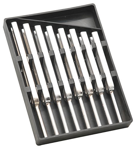 Eisco Labs Scientific Steel Tuning Forks, Set of 8 (Scientific Pitch, C4 = 256Hz) Supplied in Plastic Case 6.5" x 4.5"