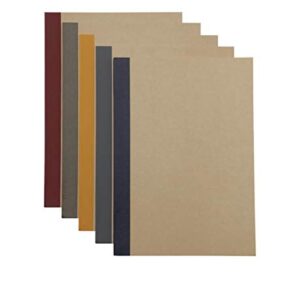 MUJI Notebook B5 6mm Rule 30sheets - Pack of 5books [5colors Binding]