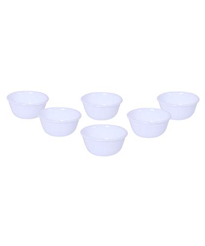 Corelle, 18/8 Stainless Steel Winter Frost White (4 Bowls) Livingware 12-Ounce Soup/Dessert-cup, 11.81 x 11.42 x 3.74 inches