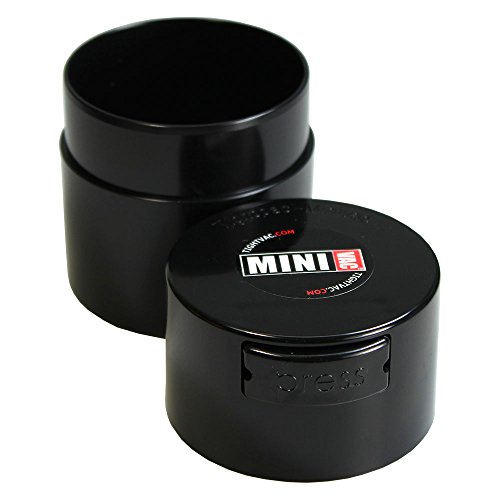 Minivac - 10g to 30 grams Vacuum Sealed Container - Black