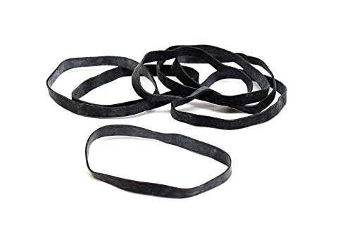 Band-It Rubber Co. Black Angler #64 (3 1/2” x 1/4”) Premium Platinum Crepe Rubber Band, 1 Pound Bag (Approximately 350 per pound) Perfect for Home, Office, or Fishing