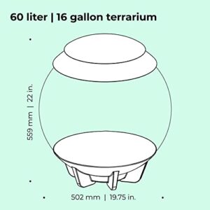 biOrb AIR 60 LED Terrarium - 16 gallon, white (46147)