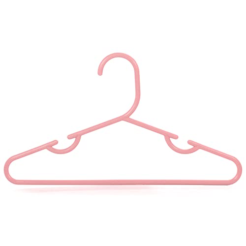 HANGERWORLD Kid's Hangers for Baby Nursery and Children's Closet Clothes Storage (20 Pack, Pink)