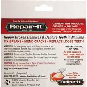 D.O.C. Repair-It Advanced Formula Denture Repair Kit 3 ea (Pack of 5)