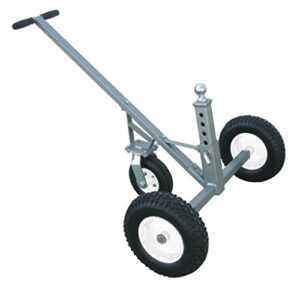 tow tuff tmd-800c adjustable trailer dolly with caster wheels, standard, gray