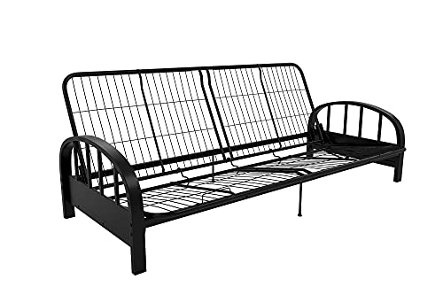 DHP Aiden Metal Futon Frame, Black Large