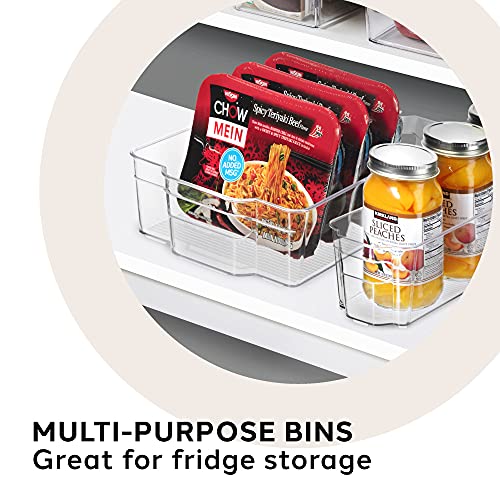 Oggi Clear Stackable Storage Bin for Fridge, Freezer and Pantry