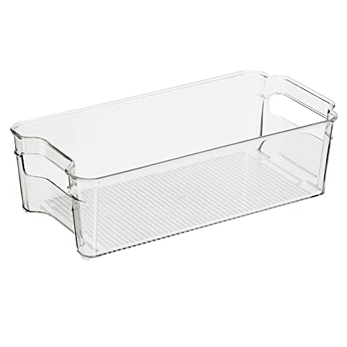 Oggi Clear Stackable Storage Bin for Fridge, Freezer and Pantry