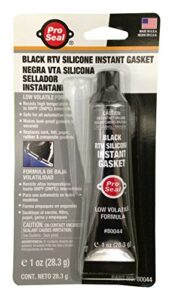 pro seal 4301702 80044 rtv silicone instant gasket, 500 degree f performance temperature, 1 oz, 28.3 g, black