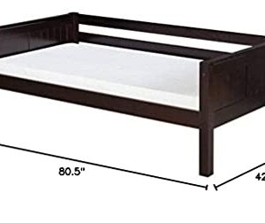 Camaflexi Panel Style Solid Wood Day Bed, Twin, Cappuccino