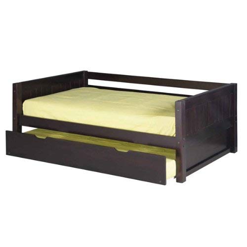 Camaflexi Panel Style Solid Wood Day Bed, Twin, Cappuccino