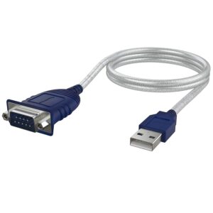 sabrent usb 2.0 to serial (9 pin) db 9 rs 232 converter cable, prolific chipset, hexnuts, [windows 11/10/8.1/8/7/vista/xp, mac os x 10.6 and above] 2.5 feet (cb-db9p)