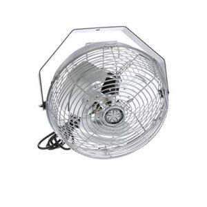 TPI Workstation Fans, Wall-Mount, 12" Blade Diameter, 1/12 Hp