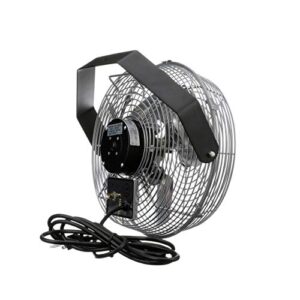 TPI Workstation Fans, Wall-Mount, 12" Blade Diameter, 1/12 Hp