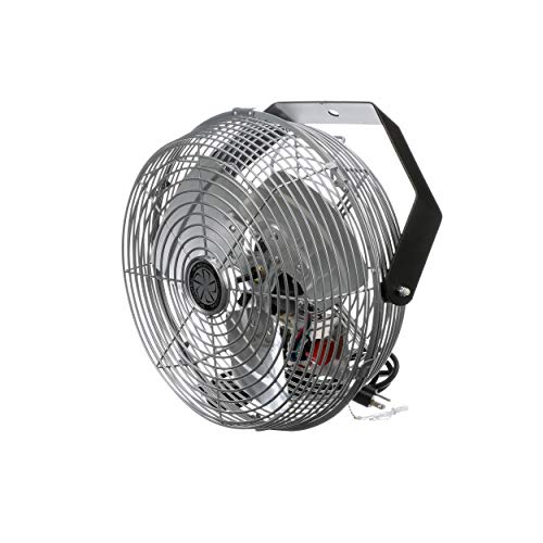 TPI Workstation Fans, Wall-Mount, 12" Blade Diameter, 1/12 Hp