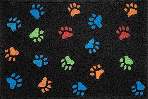 Jellybean Puppy Love Paw Prints Family Pet Dog Accent Washable Rug 20 inches by 30 inches