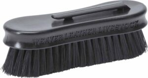 weaver leather livestock small pig face brush black, 1-1/2" x 5"