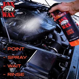 Jax Wax Super Citrus Commercial Grade Car and Boat Cleaner & Degreaser – Natural Citrus Oil Car Cleaning Spray - 32 Oz