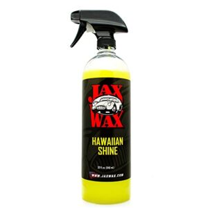 jax wax hawaiian shine carnauba car wax, quick detail spray for a deep gloss finish on car, boat, truck, motorcycle and more - 32 ounce