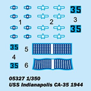 Trumpeter USS Indianapolis CA35 Heavy Cruiser 1944 (1/350 Scale)