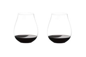 riedel big o wine tumbler pinot, set of 2, 26.88 oz