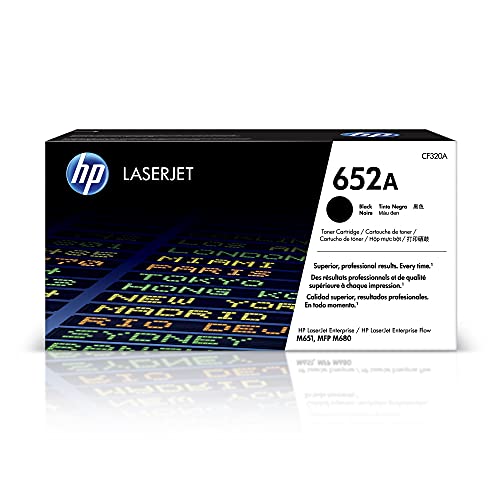 HP 652A Black Toner Cartridge | Works with HP Color LaserJet Enterprise M651, HP Color LaserJet Enterprise MFP M680 Series | CF320A