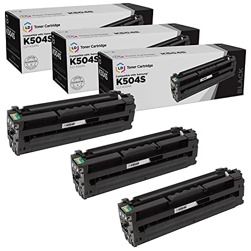 LD Compatible Toner Cartridge Replacement for Samsung K504S CLT-K504S (Black, 3-Pack)