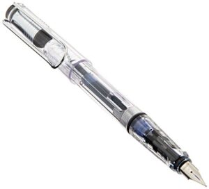 lamy safari vista fountain pen & cartridges, clear, fine nib