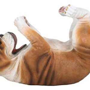 Ebros Lifelike Purebreed Pedigree Canine Adorable American Bulldog Dog Wine Bottle Holder Figurine Statue As Kitchen Wine Cellar Centerpiece Decor Storage Organizer (American Bulldog)