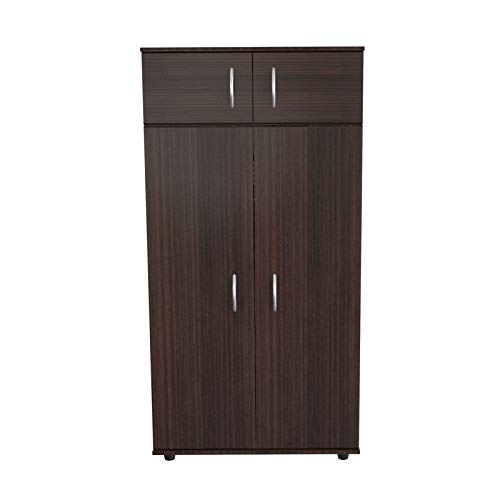 Inval 4-Door Armoire Wardrobe, Espresso