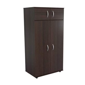 Inval 4-Door Armoire Wardrobe, Espresso