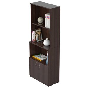 Inval Cabinet Bookcase, Espresso-Wengue