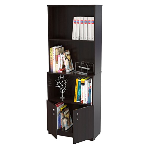 Inval Cabinet Bookcase, Espresso-Wengue