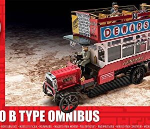 Airfix 1910 B Type Omnibus FR.5 1:32 Car Plastic Model Kit A06443