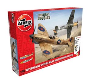 airfix 1:48 supermarine spitfire mk.vb/messerschmitt bf109e gift set ()