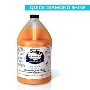 All American Car Care Products Diamond Quick Shine - Premium Detailing Finishing Spray-On Polymer Wax For Deep Glossy Finish and UV Protectant (1 Gallon)