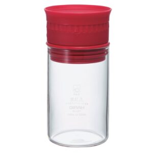 hario "nuba" seasoning stocker, red