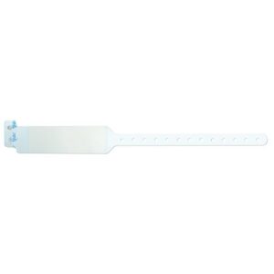 pdc healthcare sentry labelband 5080-11-pdm polyester adult shield wristband, insert label style, permanent snap closure, white (box of 500)