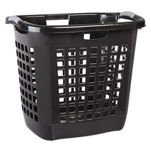 sterilite black ultra easy 19-7/8"blk carry hamper