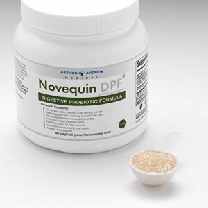 Arthur Andrew Medical, Novequin DPF, Digestive Probiotic Formula for Large Animals, Prebiotics, Probiotics, and Enzymes, Non-GMO, 500 Grams