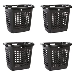 sterilite ultra easy carry hamper laundry, black 4