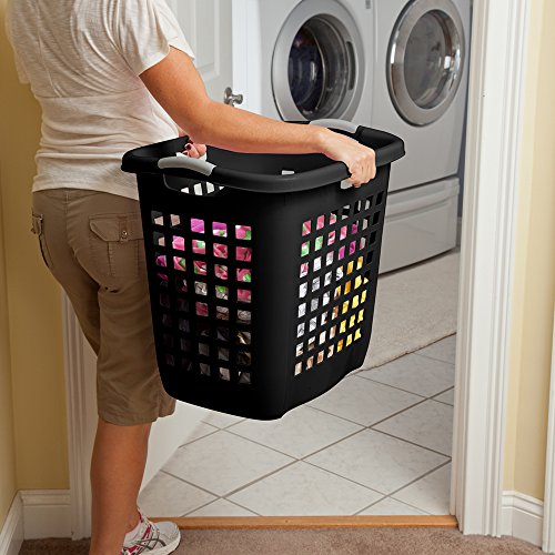 Sterilite Ultra Easy Carry Hamper Laundry, Black 4