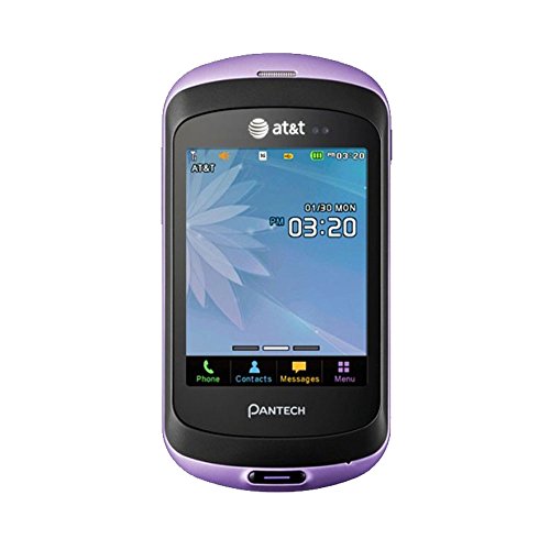 Pantech Swift P6020 Unlocked GSM Slider Cell Phone - Purple