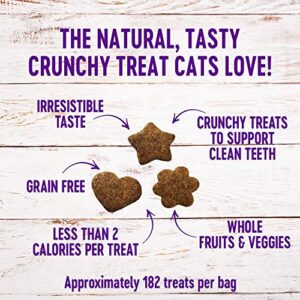 Wellness Kittles Crunchy Natural Grain Free Cat Treats, Chicken & Cranberry, 2-Ounce Bag