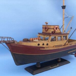 Hampton Nautical "Jaws" Orca Model Fishing Boat - Fully Assembled (Not a Kit) , brown