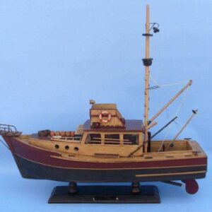 Hampton Nautical "Jaws" Orca Model Fishing Boat - Fully Assembled (Not a Kit) , brown