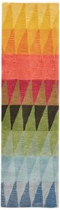 momeni rugs delhi collection area rug, 2'3" x 8' - runner, multicolor red